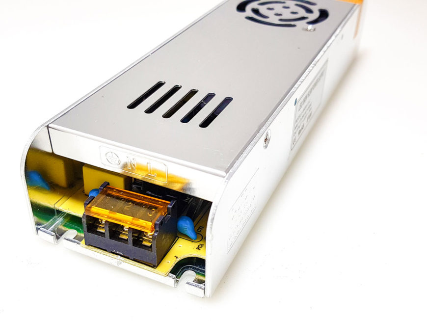 Metal Slim PSU, 12V DC, 360W, IP20, 175-264V - Elekron Limited