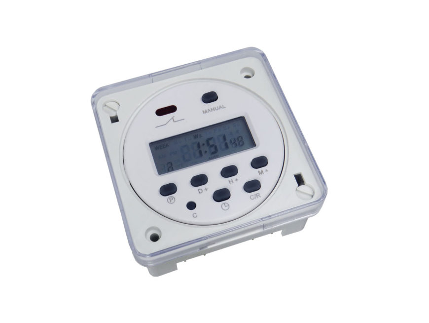 Digital Timer Switch with Led Display, 220-250V AC 16A, with battery ...